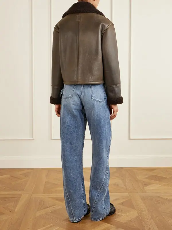 Loewe Double-breasted Shearling Jacket