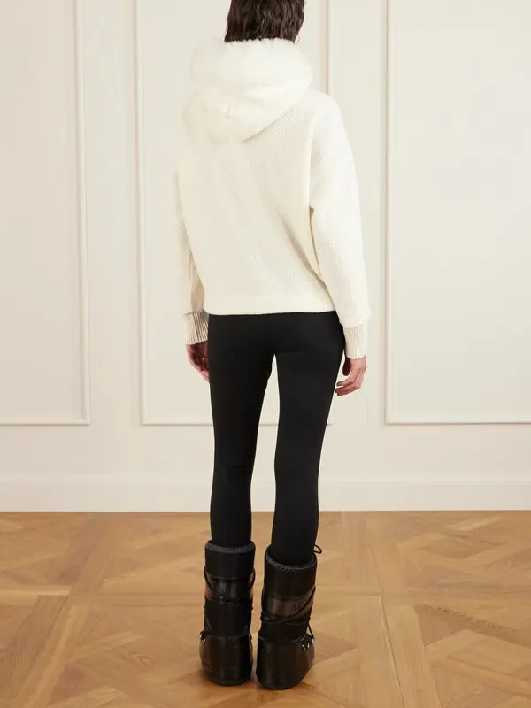 Sease Shearling-trimmed Wool Hoodie