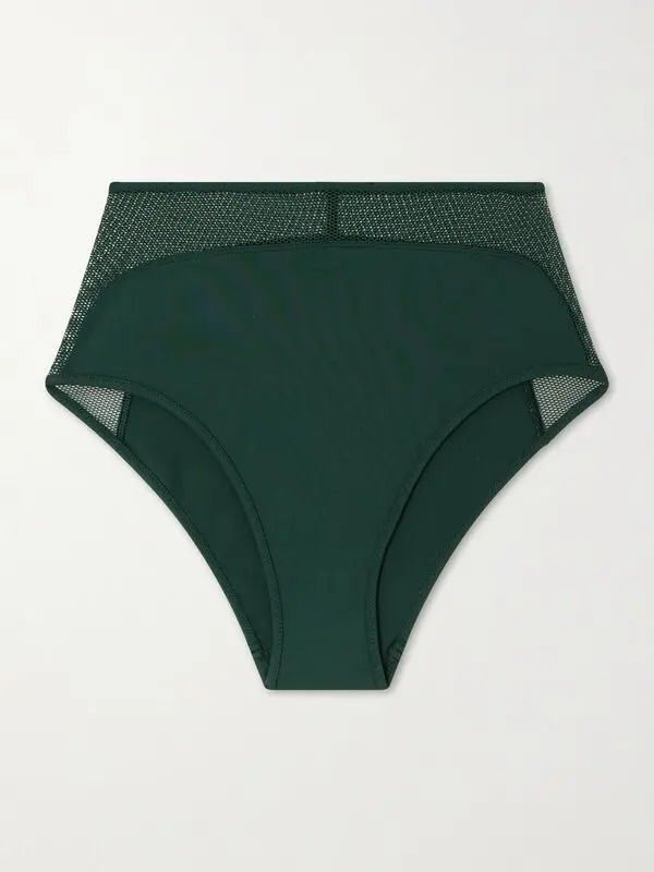 ERES Gloire High-waisted Bikini Briefs - Green