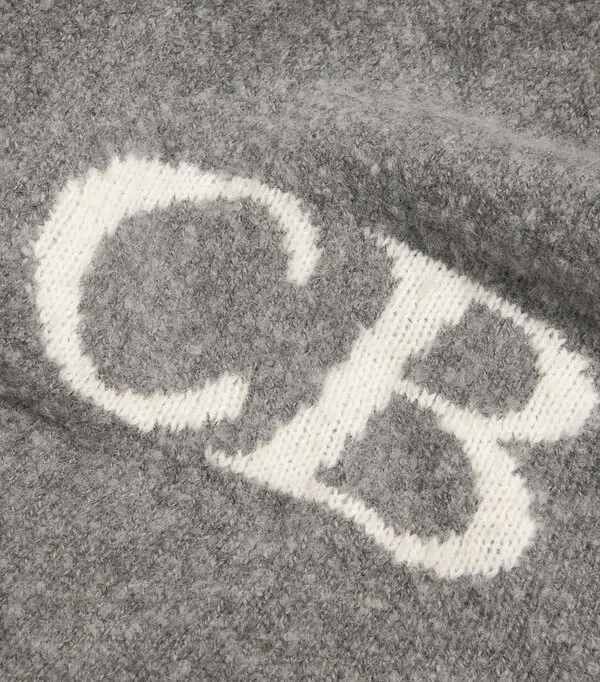 COLE BUXTON Wool-blend Logo Sweater - Grey