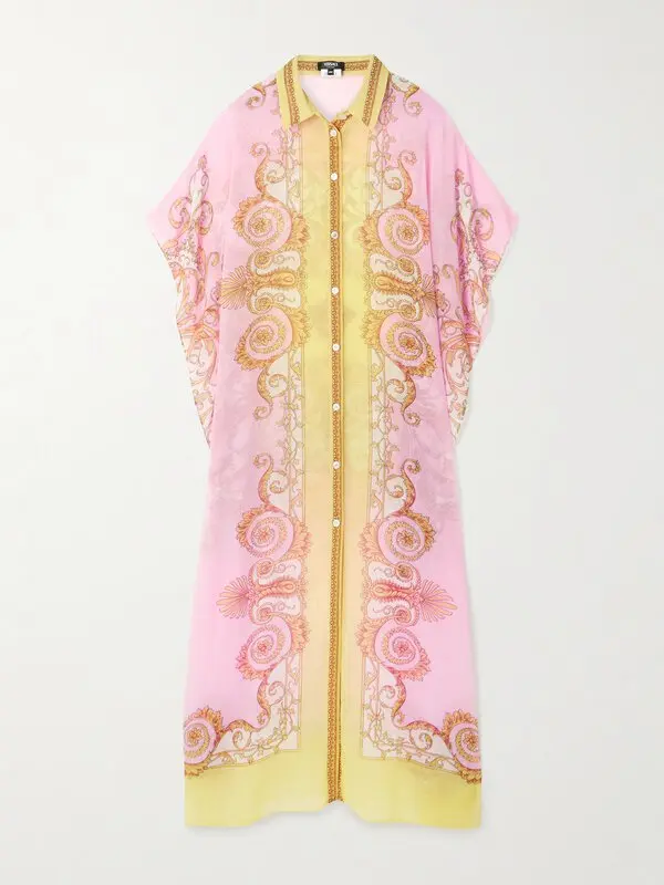 Versace Printed Georgette Kaftan