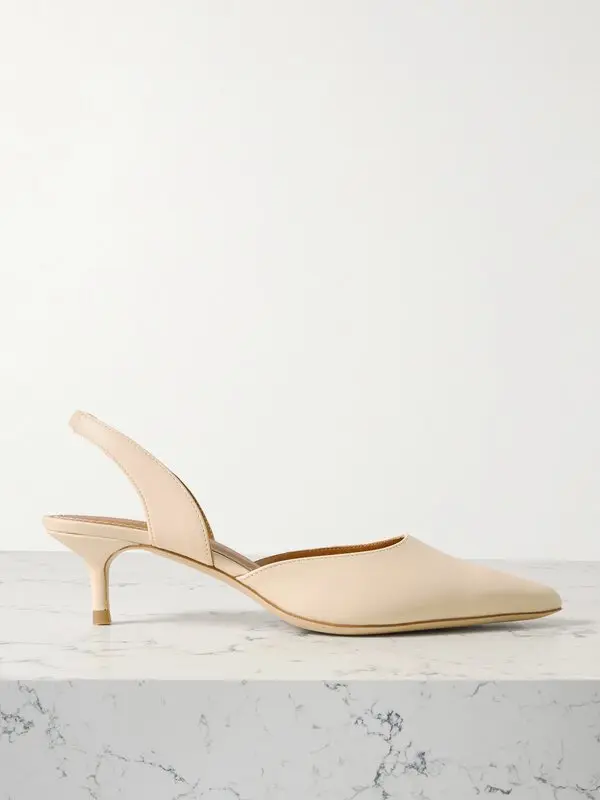 Staud Sebastian Leather Slingback Pumps