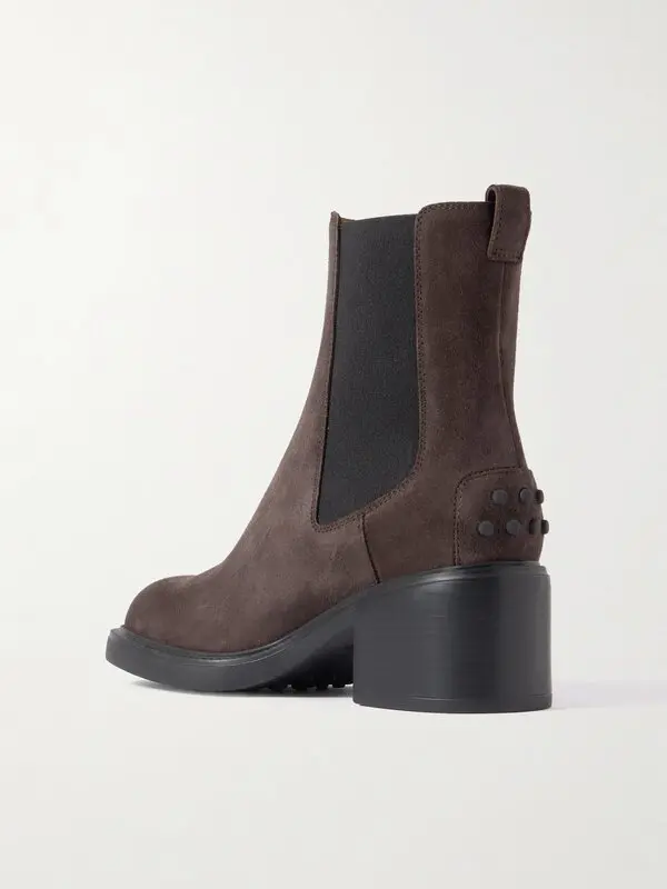 TOD'S Suede Chelsea Boots - Brown