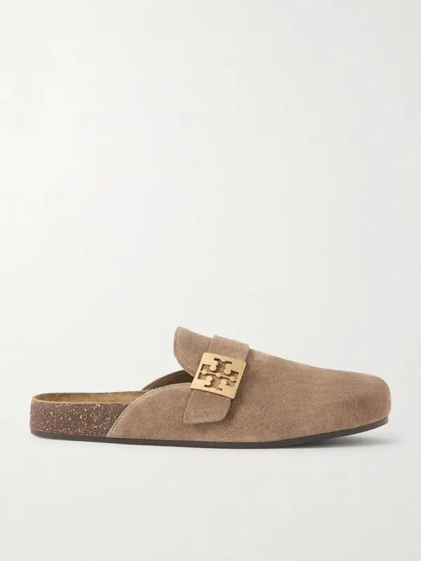 Tory Burch Mellow Embellished Clogs - Brown