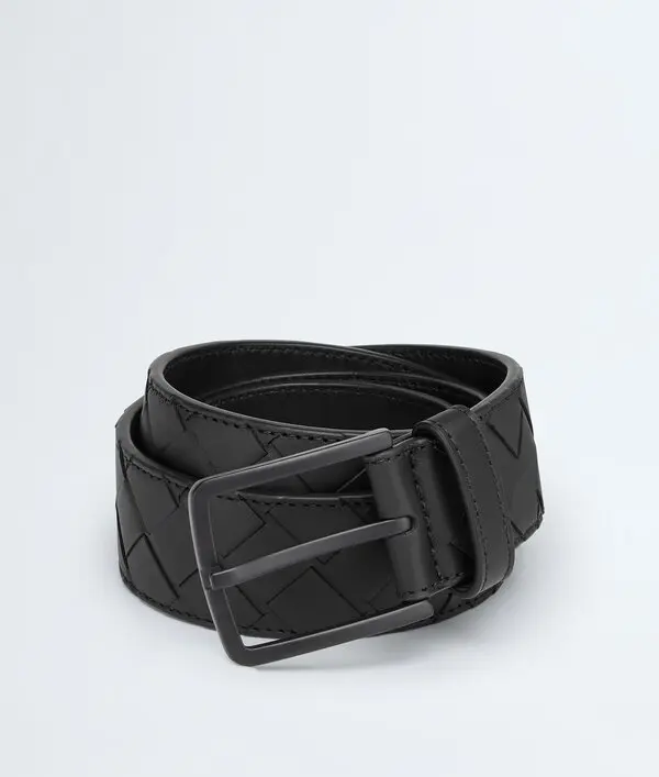 Bottega Veneta Intrecciato Belt - Black
