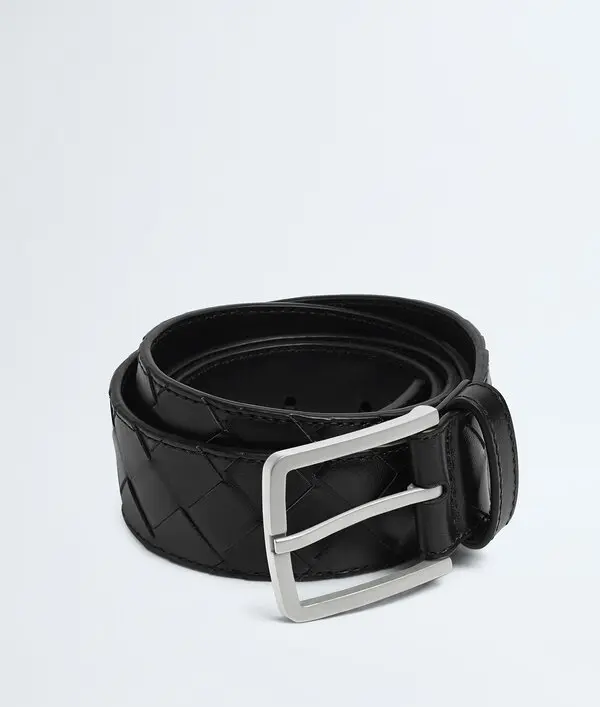 Bottega Veneta Intrecciato Belt - Black