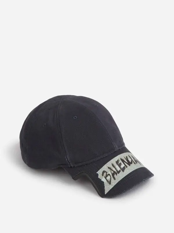 Balenciaga Masking Tape Cap - Black