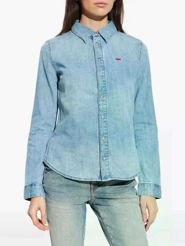 DIESEL® De-eazy Button Embroidered Shirt