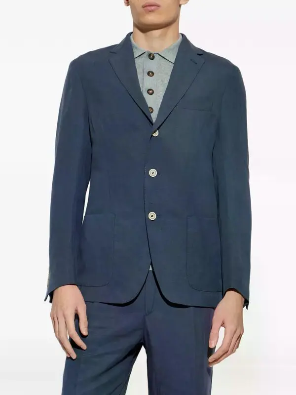 Eleventy Button Single-breasted Blazer - Blue