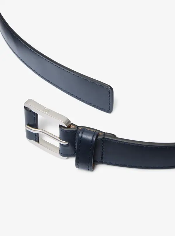 Michael Kors Jodi Leather Belt - Blue