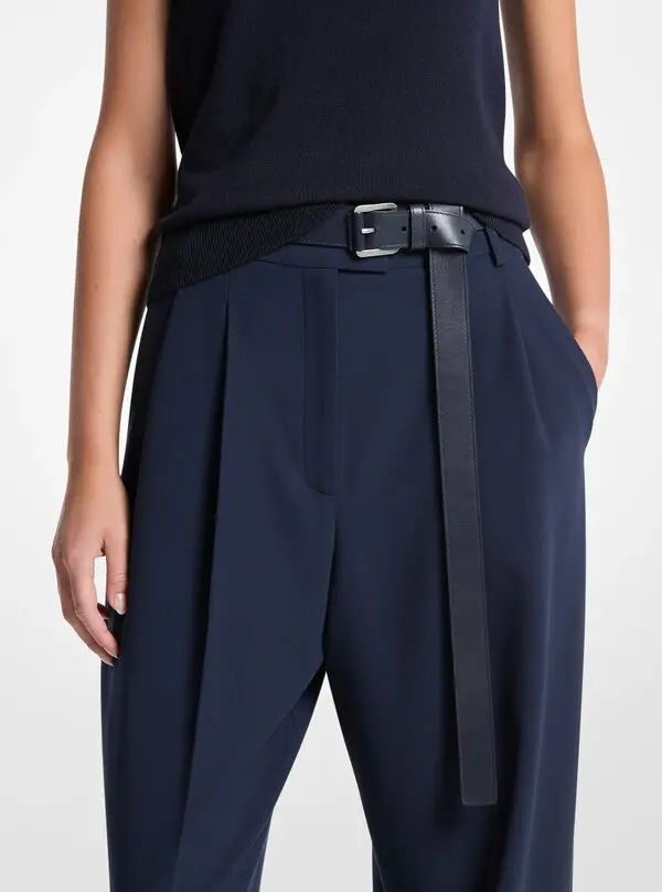 Michael Kors Jodi Leather Belt - Blue