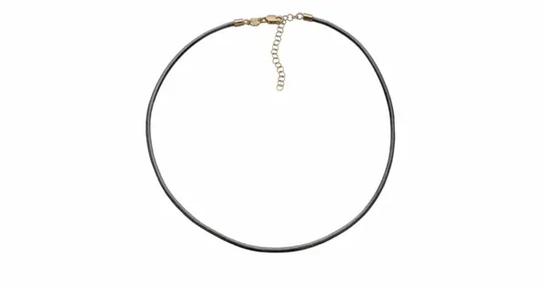Jennifer Zeuner Jewelry Turquoise Leather Choker Necklace - One-color