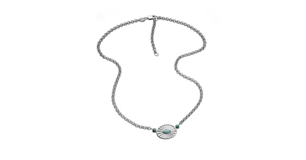 Jennifer Zeuner Jewelry Merit Medallion Necklace - One-color