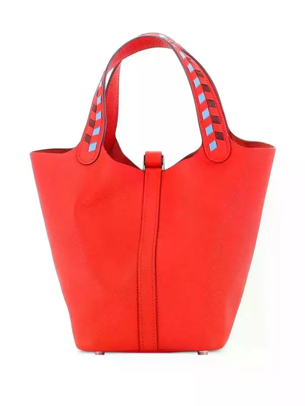 Hermès Picotin Lock Tressage Epsom Pm Bucket Bag - Blue