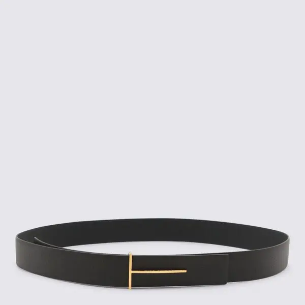 TOM FORD Leather Belt - Black