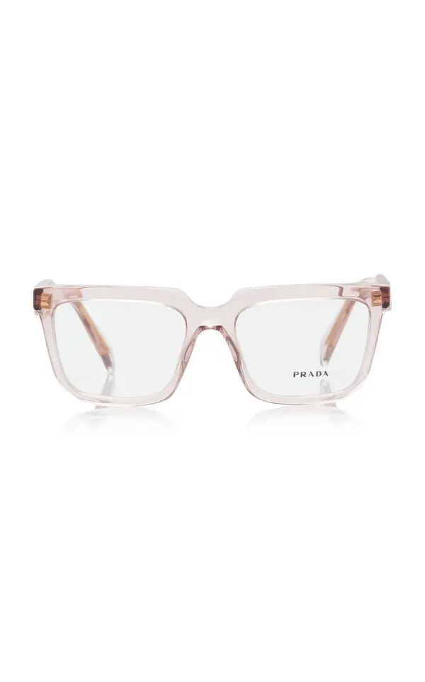 Prada Square-frame Acetate Eyeglasses - Pink