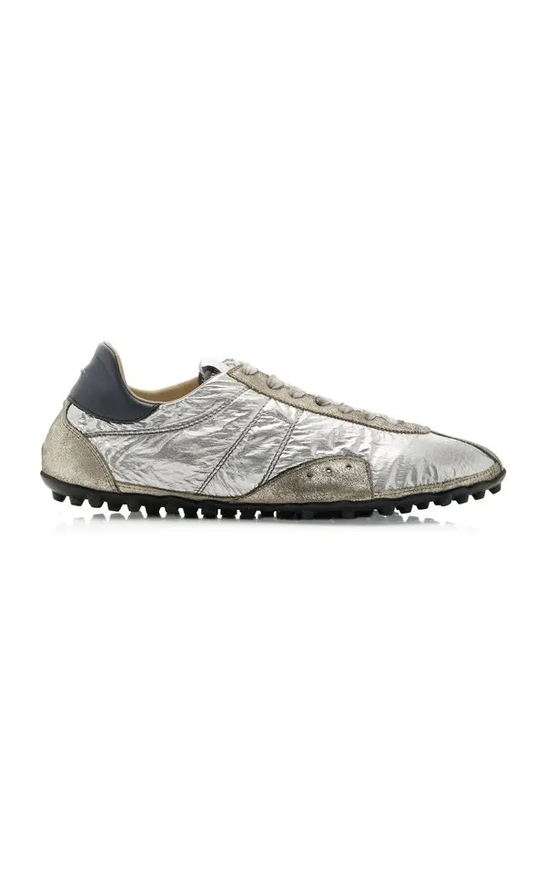 MAISON MARGIELA Sprinters Lame Sneakers - Silver