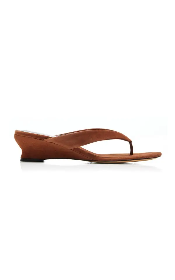 Le Monde Beryl Micro Wedge Thong Sandals - Tan