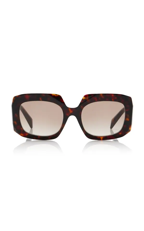 Prada Square-frame Acetate Sunglasses - Brown