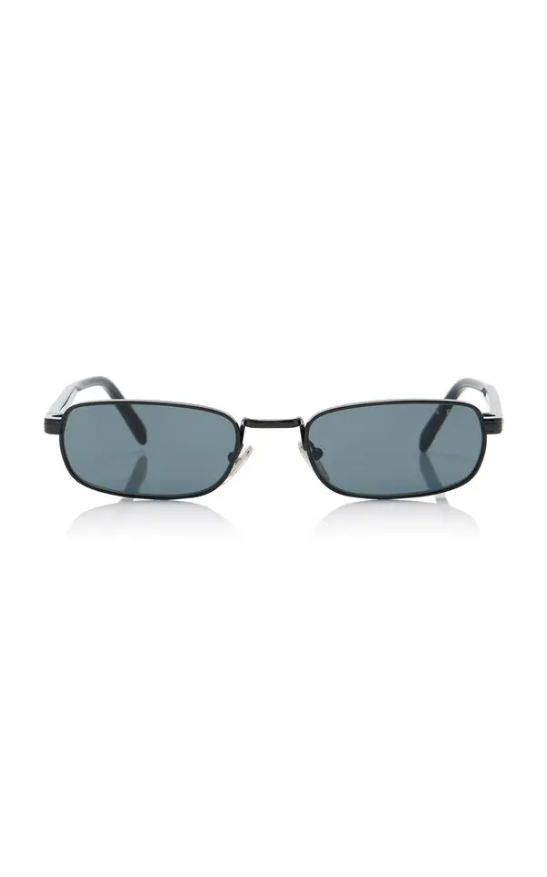 Prada Square-frame Metal Sunglasses - Black