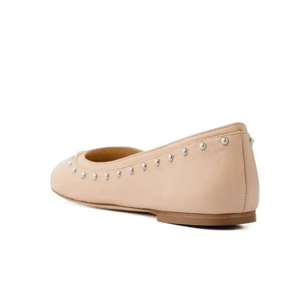 ELIZEE Gemma Flat - Blush/studs