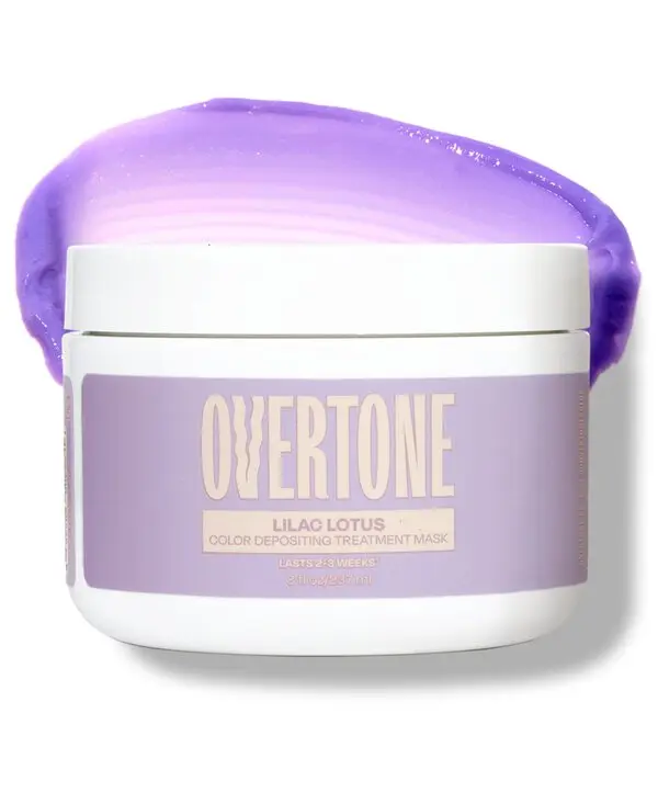 OVERTONE Color Depositing Hair Mask – Semi-permanent Hair Dye + Deep Conditioner - Lilac Lotus