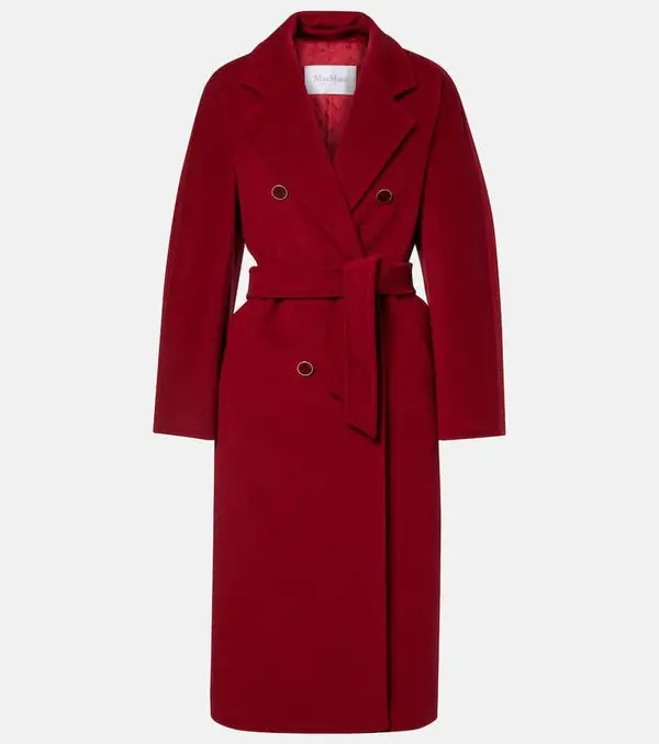 Max Mara 101801 Icon Wool And Cashmere Coat - Red