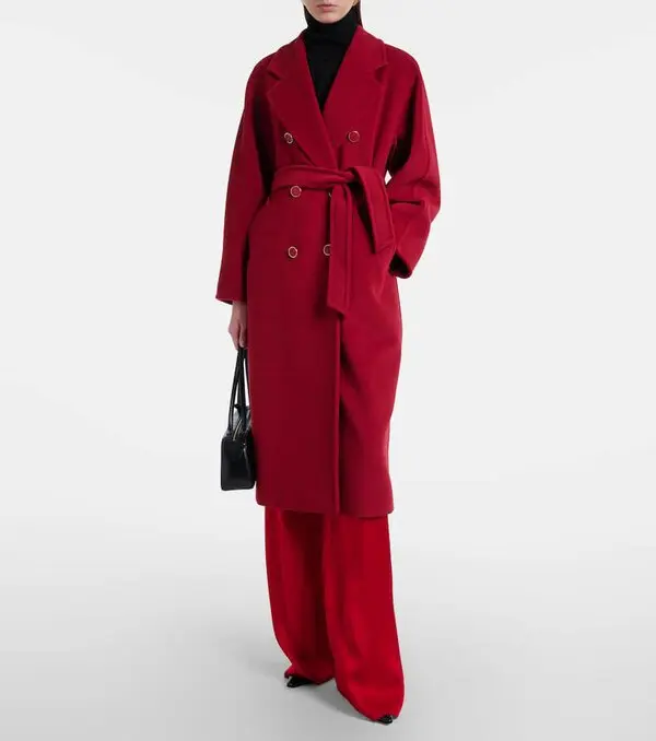 Max Mara 101801 Icon Wool And Cashmere Coat - Red