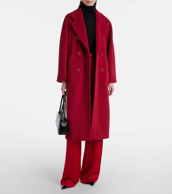 Max Mara 101801 Icon Wool And Cashmere Coat - Red