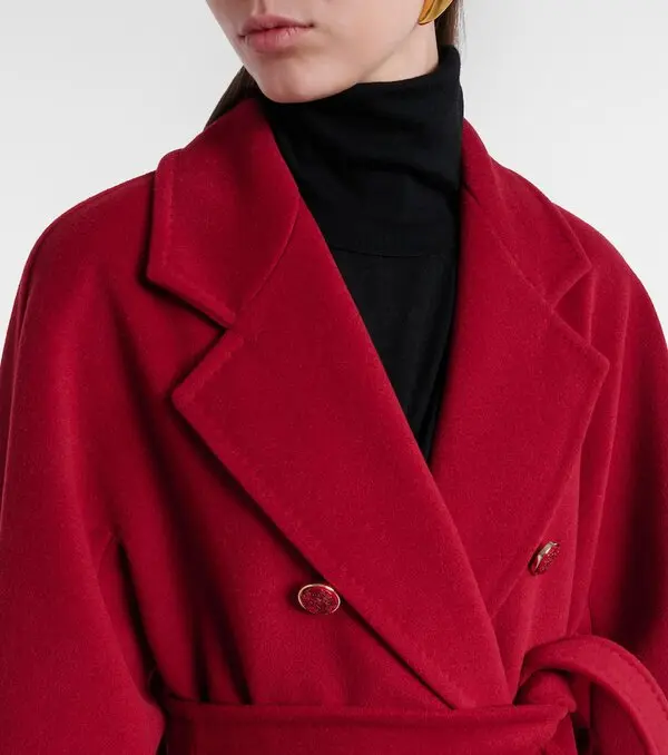 Max Mara 101801 Icon Wool And Cashmere Coat - Red