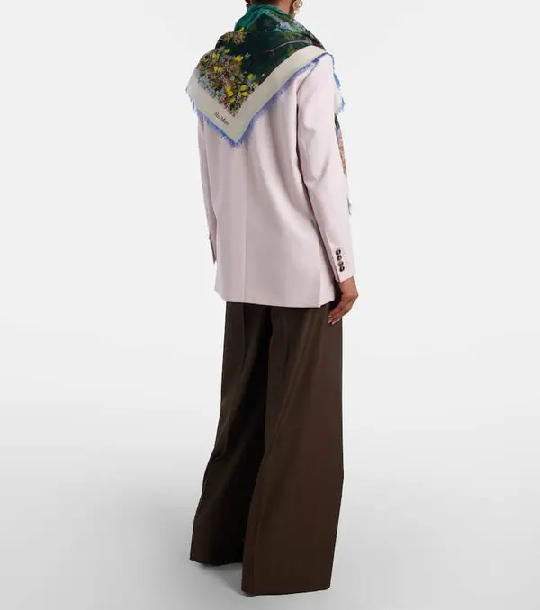 Max Mara Quorum Virgin Wool Wide-leg Pants