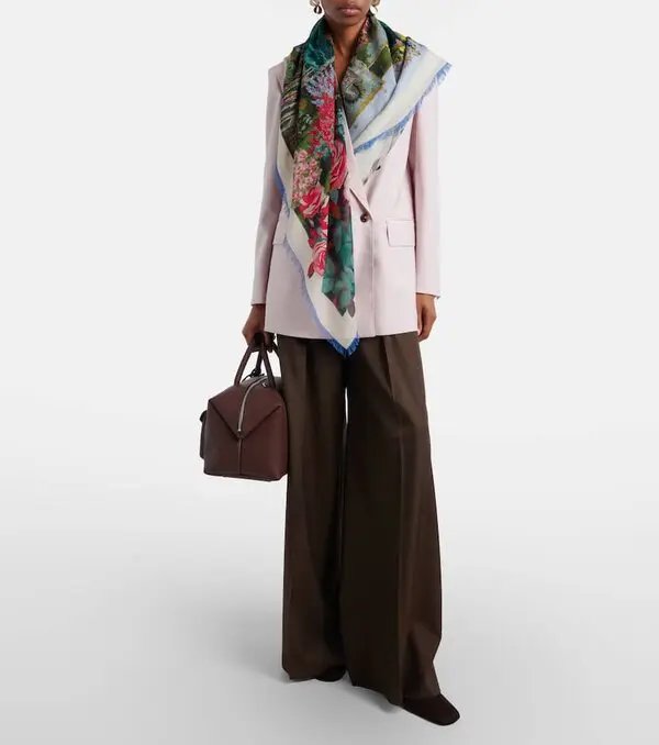 Max Mara Quorum Virgin Wool Wide-leg Pants