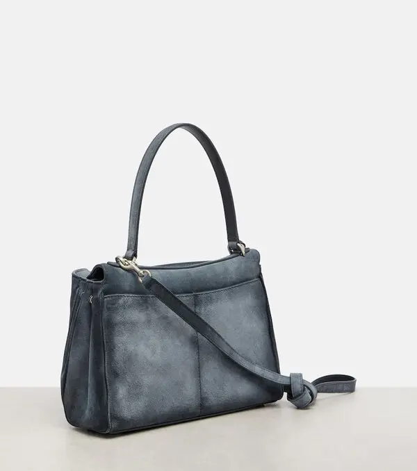 Balenciaga Rodeo Small Suede Top Handle Bag - Grey
