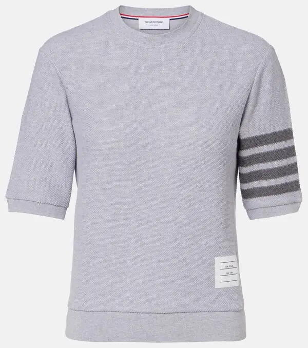 Thom Browne 4-bar Cotton Jersey T-shirt