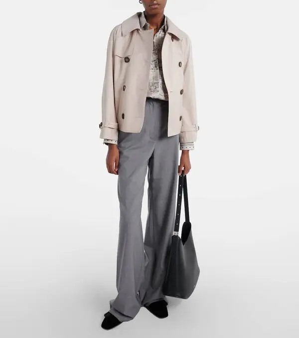 Max Mara The Cube Tesoro Cotton-blend Twill Jacket - Beige