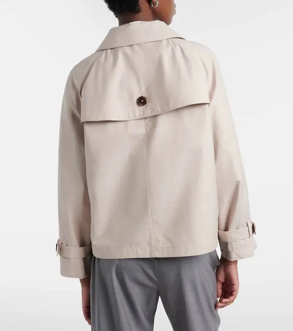 Max Mara The Cube Tesoro Cotton-blend Twill Jacket - Beige