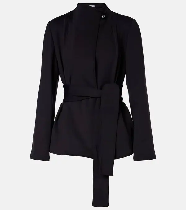 Max Mara Belted Jersey Blazer