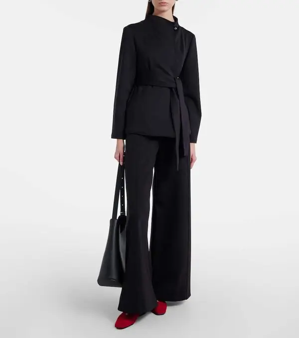 Max Mara Belted Jersey Blazer