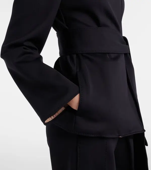 Max Mara Belted Jersey Blazer