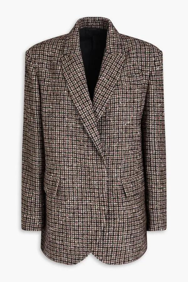 Brunello Cucinelli Checked Wool-blend Tweed Blazer
