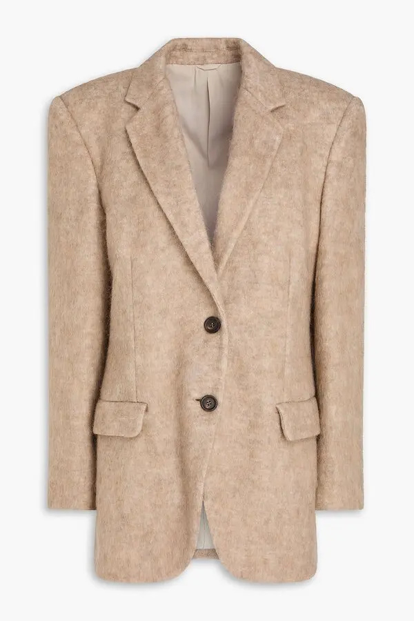 Brunello Cucinelli Mélange Brushed Knitted Blazer