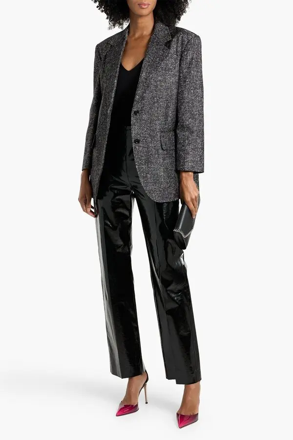 Max Mara Laziale Printed Silk-twill Blazer