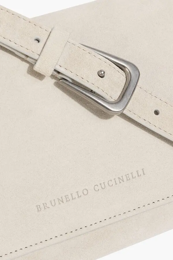Brunello Cucinelli Suede Shoulder Bag