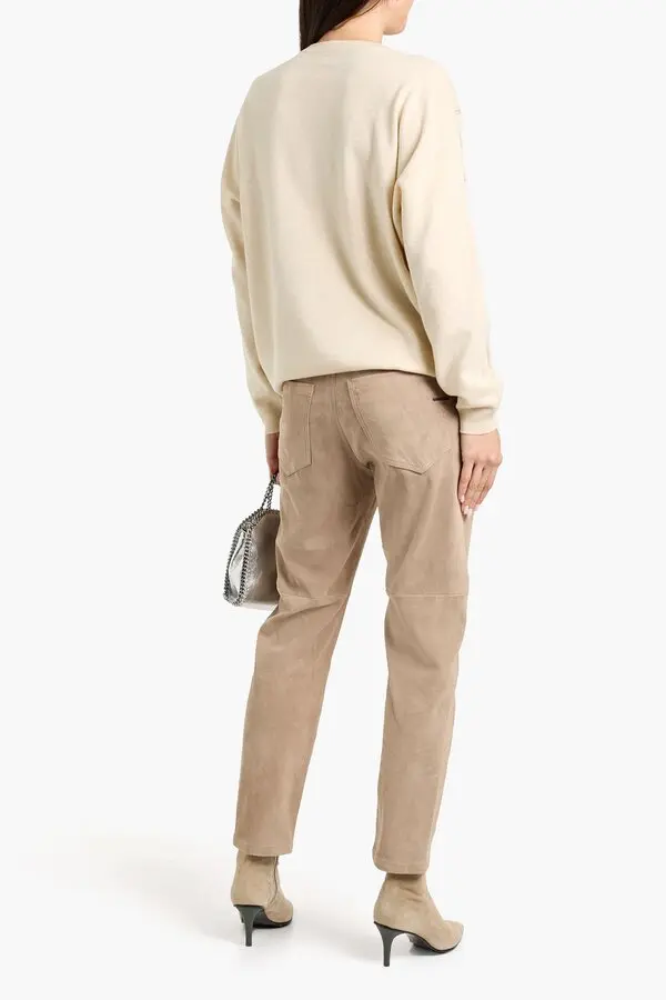 Brunello Cucinelli Wool, Cashmere, And Silk-blend Sweater