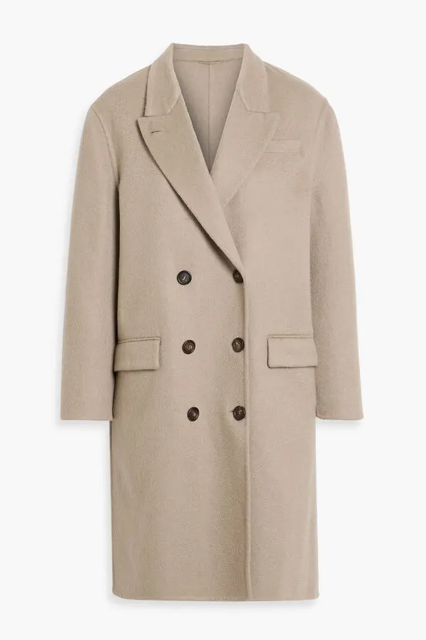 Brunello Cucinelli Double-breasted Cashmere-felt Coat