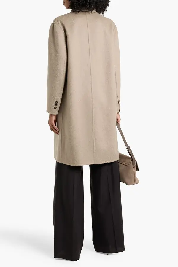 Brunello Cucinelli Double-breasted Cashmere-felt Coat