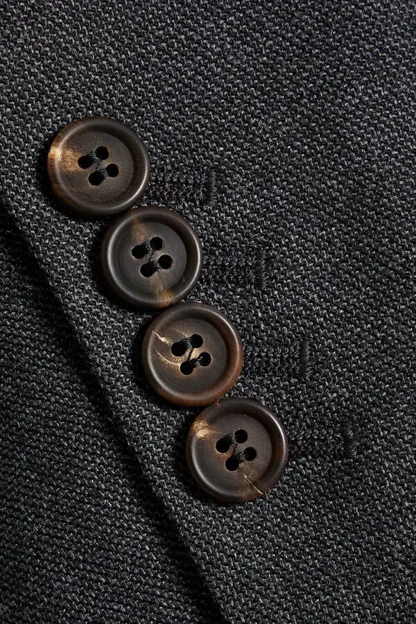 Brunello Cucinelli Double-breasted Wool-blend Blazer