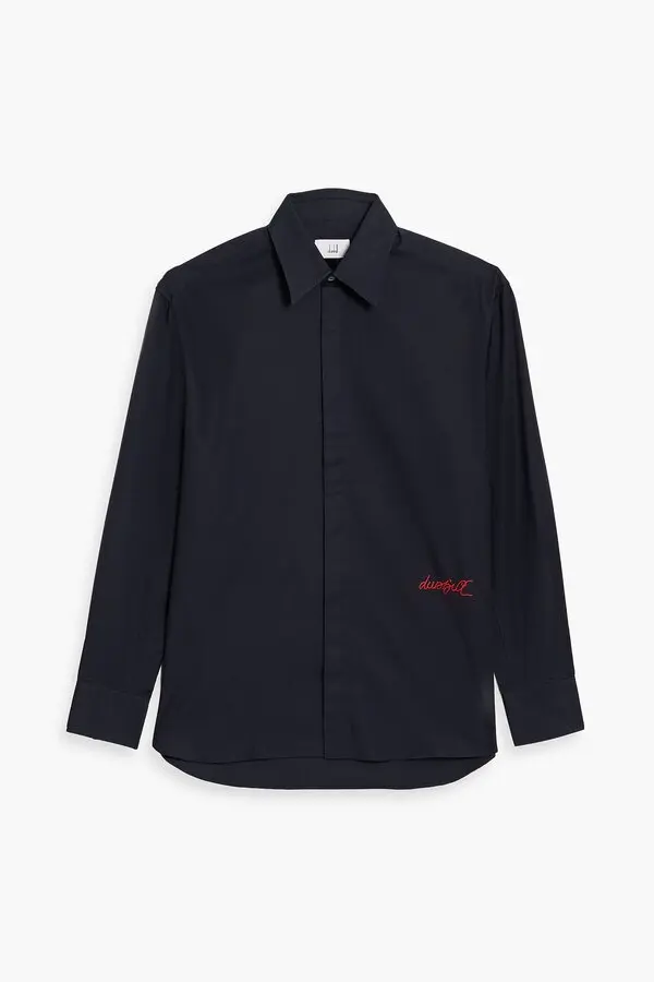 Dunhill Embroidered Cottonpiqué Shirt