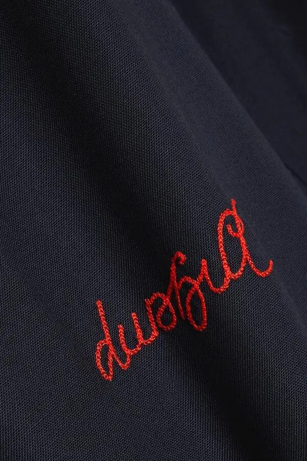 Dunhill Embroidered Cottonpiqué Shirt