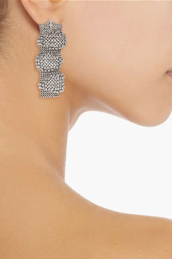 Brunello Cucinelli Beaded Earrings - Gunmetal